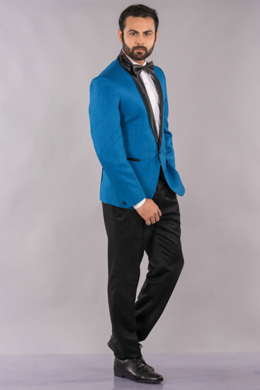 Rent/Buy Blue Jute Tuxedo | Home Trial | Free Delivery | CandidMen